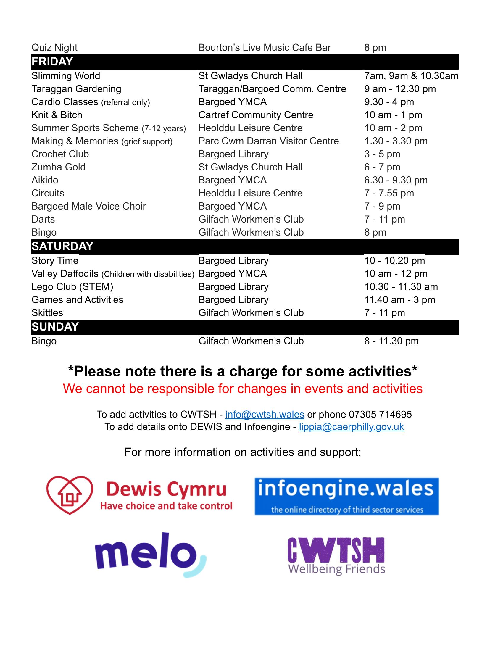 Cwtsh - Bargoed Town Council Bargoed Town Council